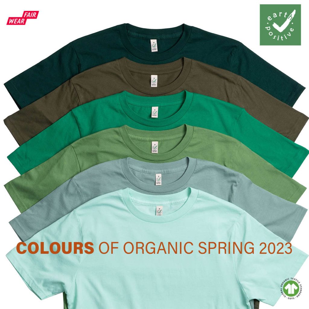 Printing Earth Positive T Shirts - New Colours | Fifth Column